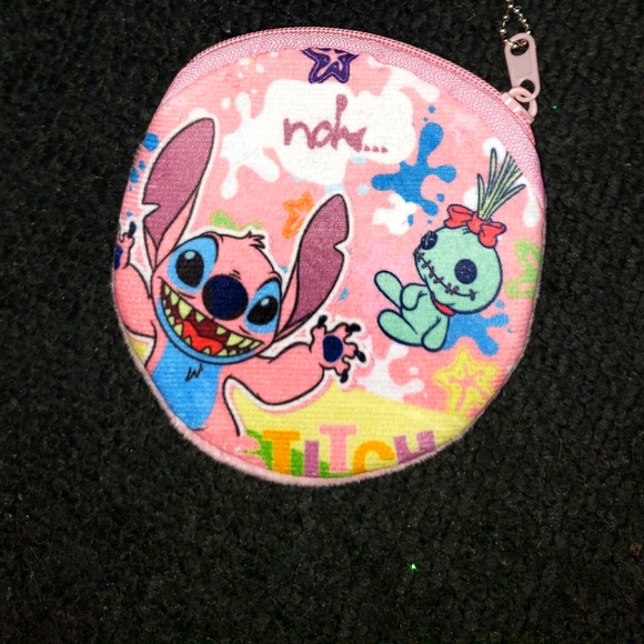 Disney | Bags | Bnwot Disneys Lilo Stitch Pink Stitch Coin Purse | Poshmark